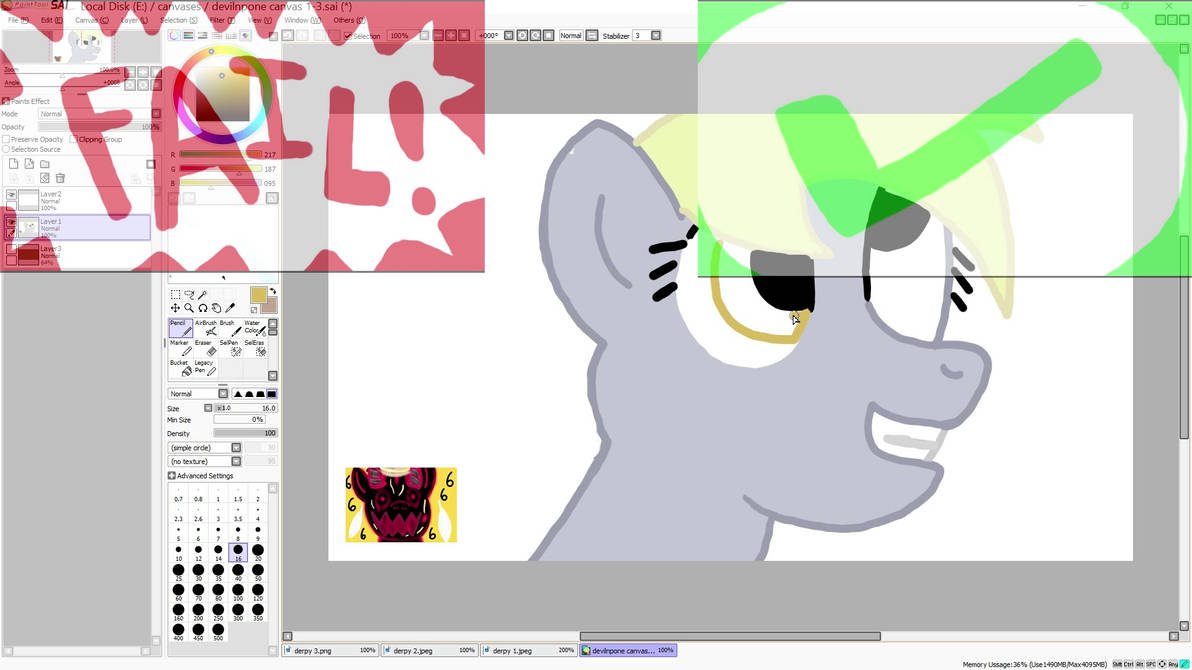 Derpi by DEVILINPONE on DeviantArt