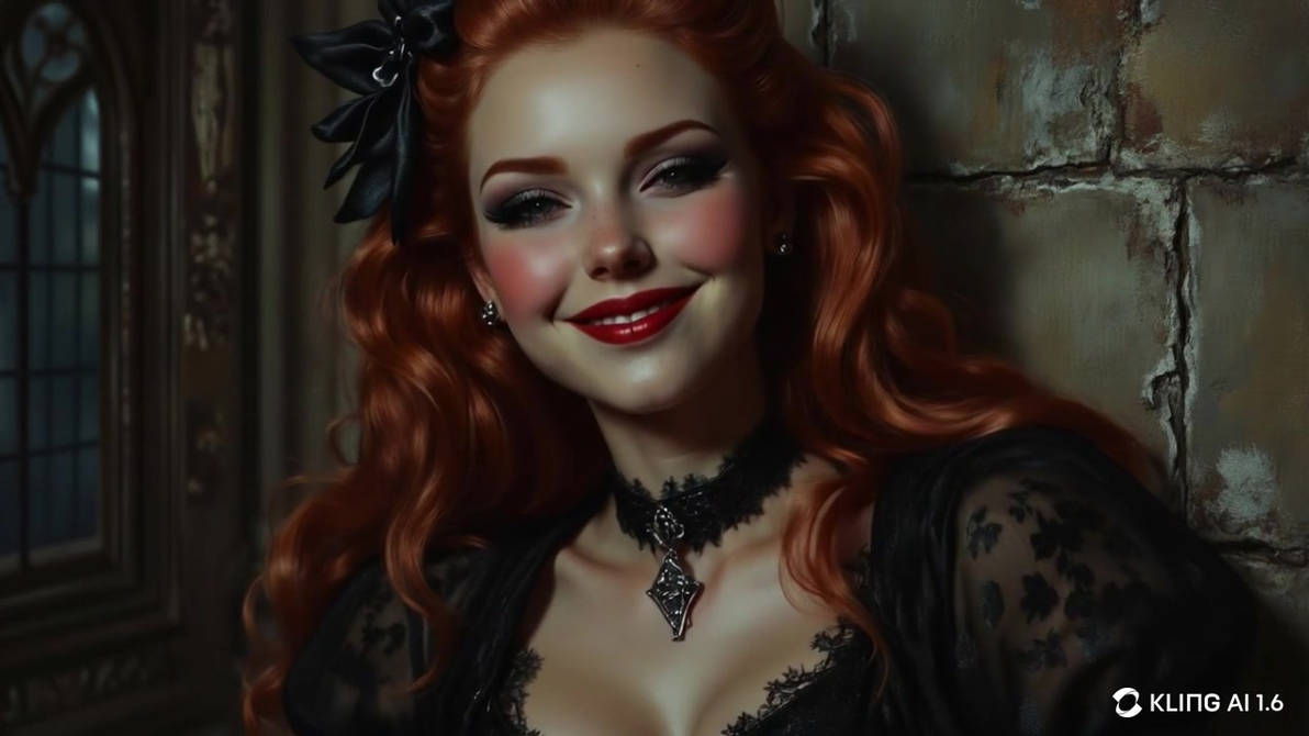 Happy Goth Babe | DottyDarkheart#0000213 by DottyDarkheart on DeviantArt