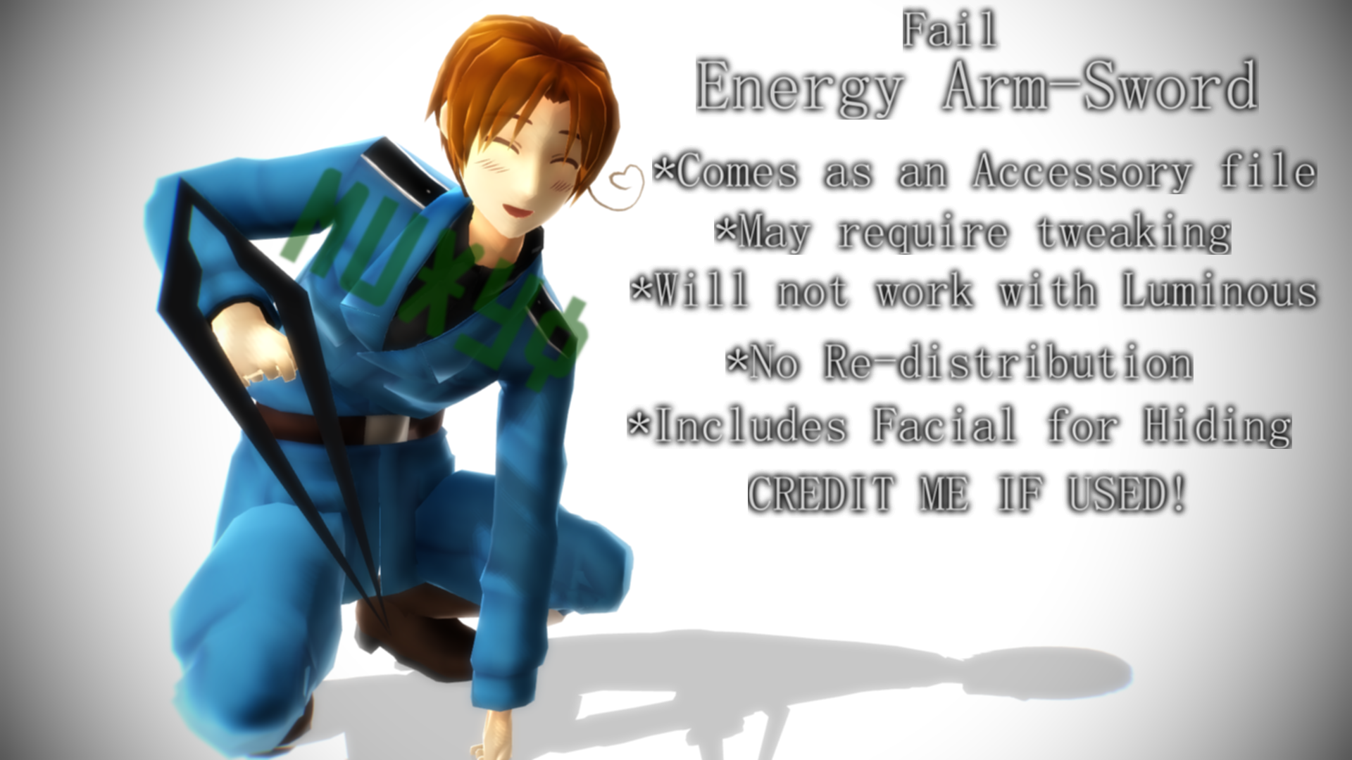 {MMD Download} *FAIL* Energy Arm-Sword by Muxyo on DeviantArt