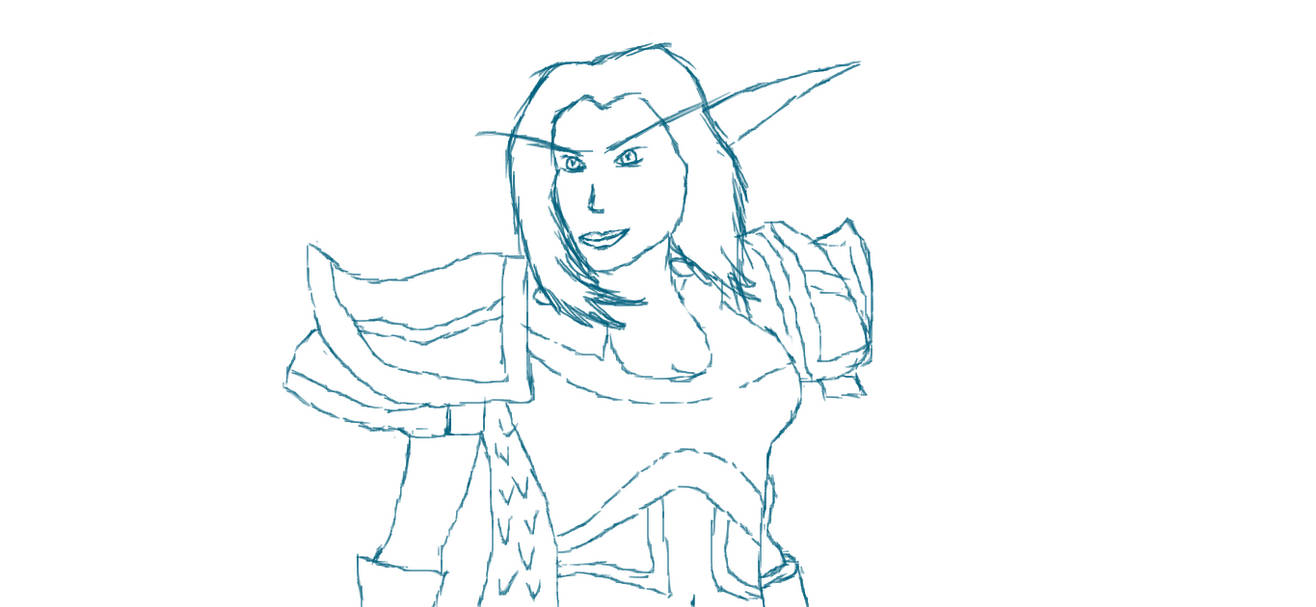 Night Elf Sketch by Arcaixor on DeviantArt