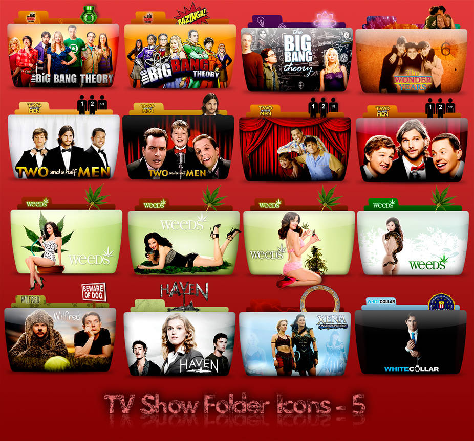TV Folder Icons ColorFlow . Set 5 by ashtray4241 on DeviantArt