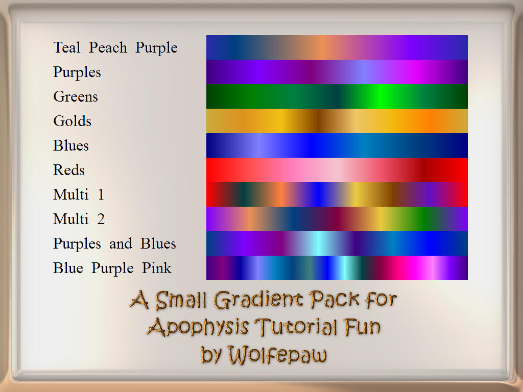 ATF Tutorials Gradient Pack by wolfepaw on DeviantArt