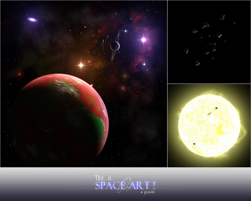 This is SPACE ART, tutorial by cchomikk on DeviantArt