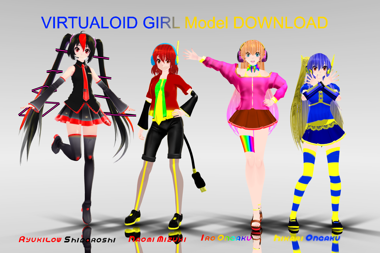 MMD VIRTUALOID GIRL Model DL by supersonicwind69 on DeviantArt