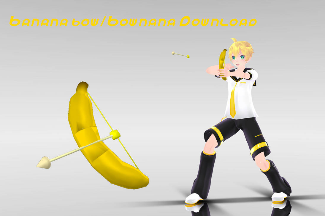 MMD Banana Bow/Bownana DL by supersonicwind69 on DeviantArt