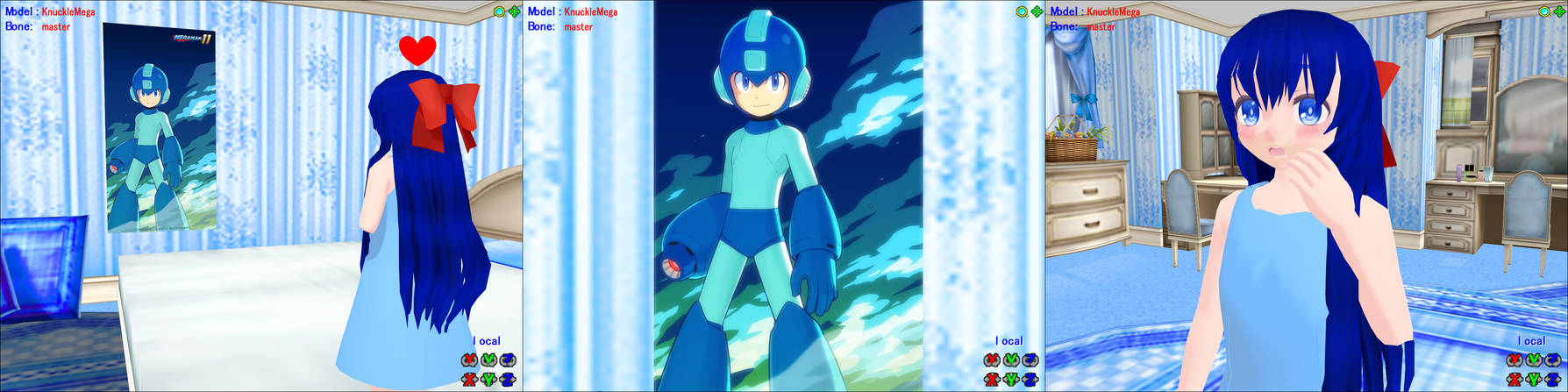 MMD Mega 11 poster base download by OriginalMegaGirl on DeviantArt