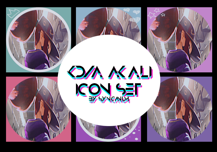 KDA Akali Icons set 1 by MagiTeck on DeviantArt