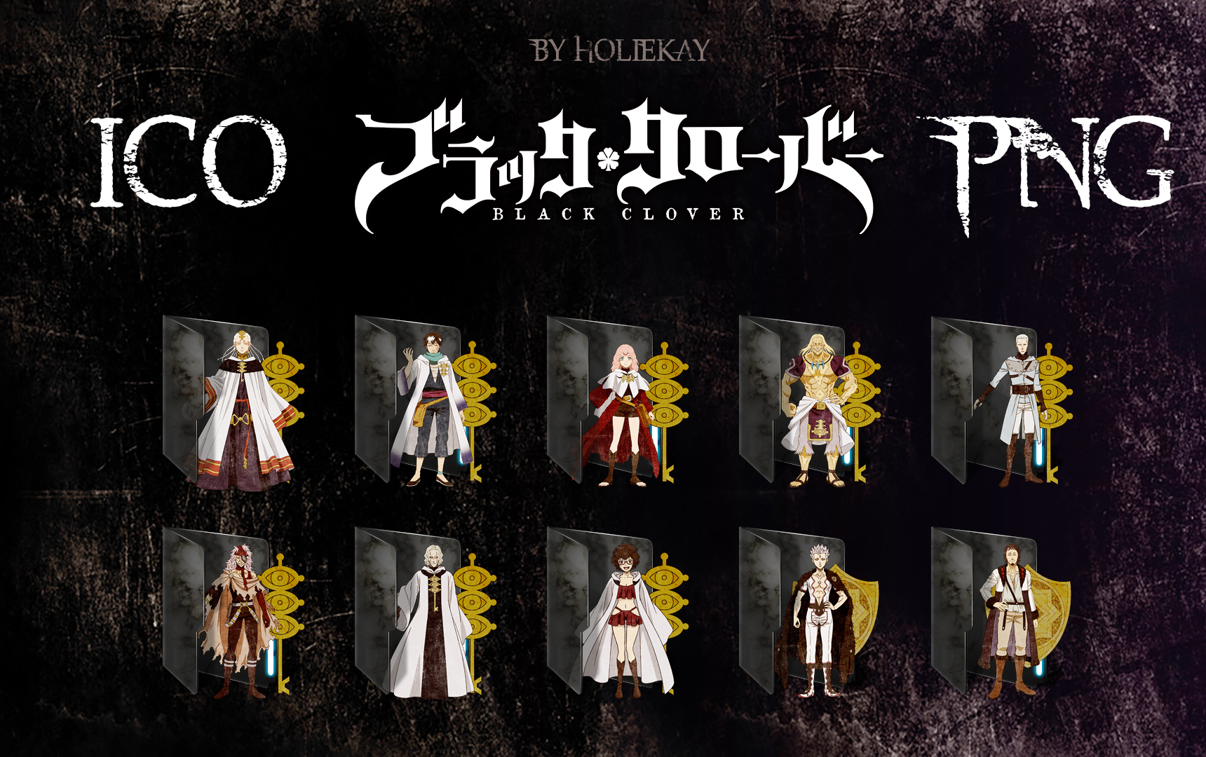 Black Clover Icon Pack by HolieKay on DeviantArt