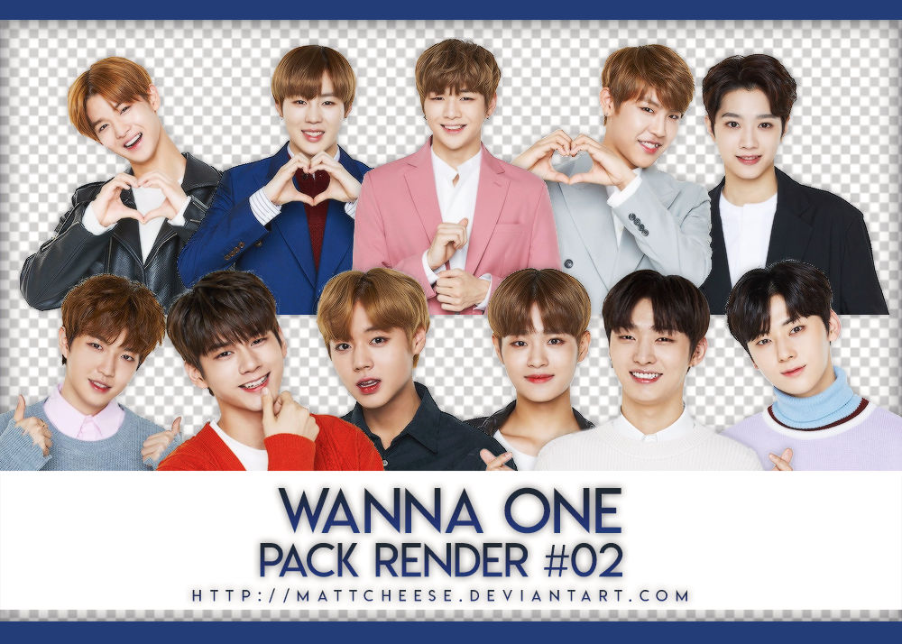 PACK RENDER #02| WANNA ONE @MATTCHEESE by MATTCHEESE on DeviantArt