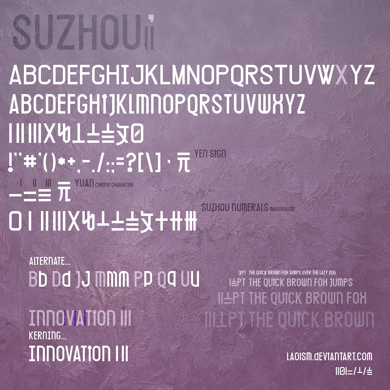 Suzhou2 numerals font by Laoism on DeviantArt