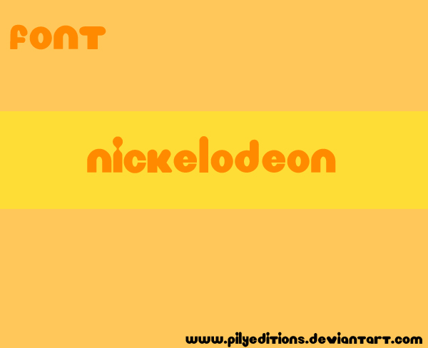 Font Nickelodeon by PilyEditions on DeviantArt
