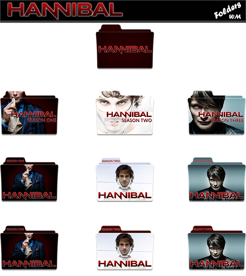 Hannibal Folder Icons - All Seasons by wilianmiranda on DeviantArt