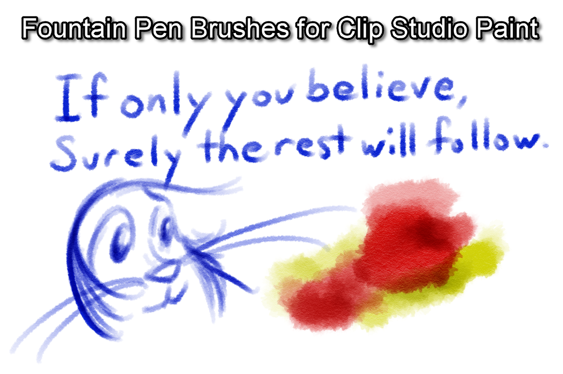 Fountain pens for Clip Studio Paint by QTMarx on DeviantArt