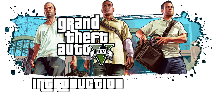 Grand Theft Auto V - Game - Slim Banner / Design by iHaveRage on DeviantArt