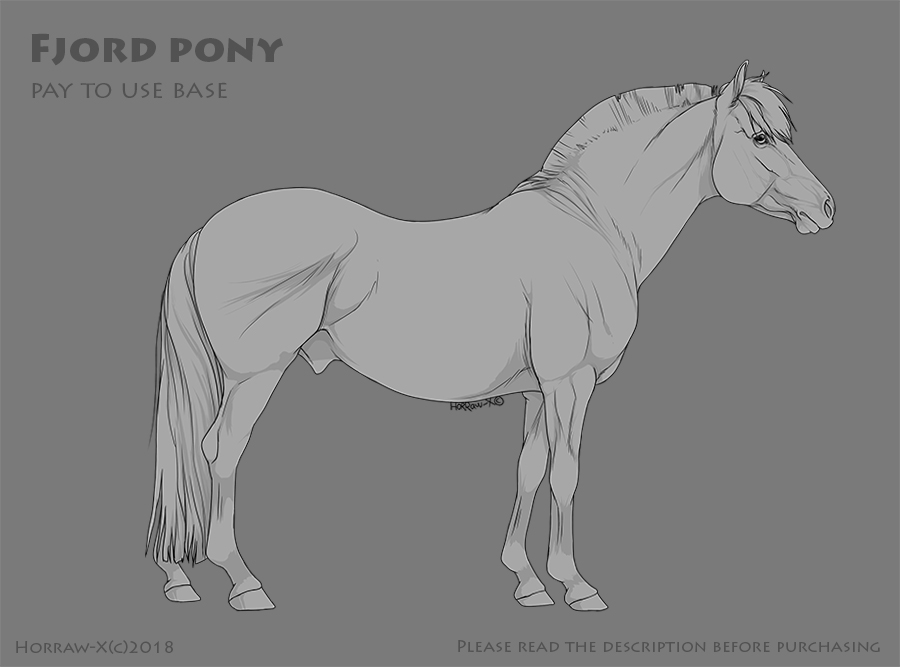 Fjord Pony|P2U Base| by HorRaw-X on DeviantArt