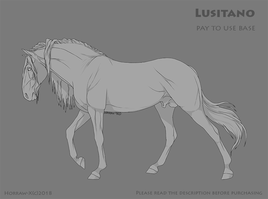 Lusitano|P2U Base| by HorRaw-X on DeviantArt