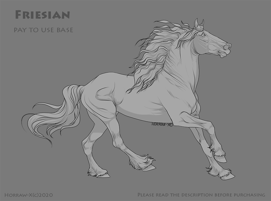 Friesian |P2U Base| by HorRaw-X on DeviantArt