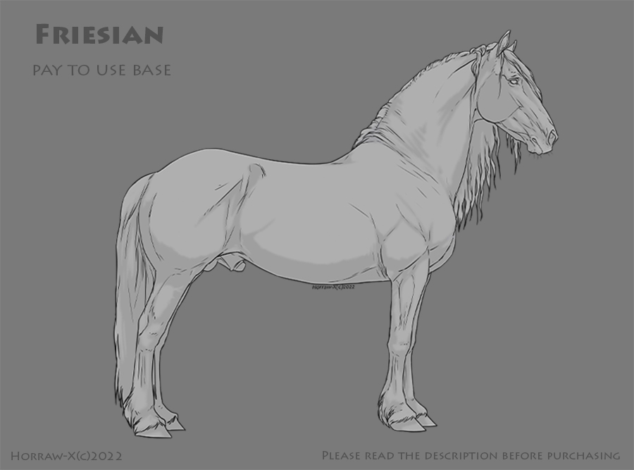 Friesian|P2U BASE| by HorRaw-X on DeviantArt
