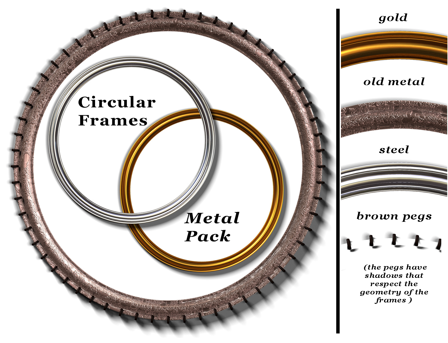 Metal Borders (Pack) by surride on DeviantArt