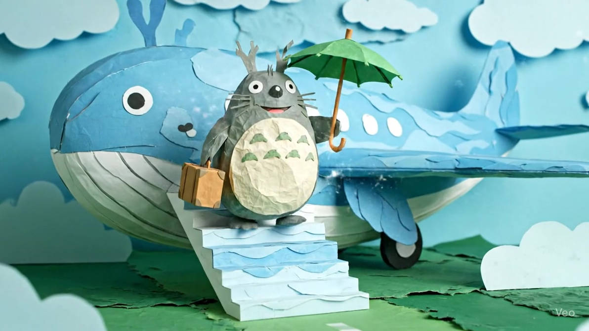 Totoro - Paper Cutout Adventure by anand24AI on DeviantArt