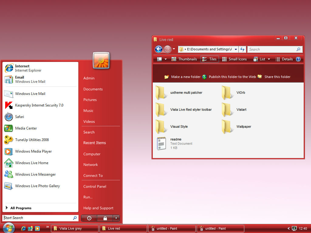Vista Live red pack by fediaFedia on DeviantArt