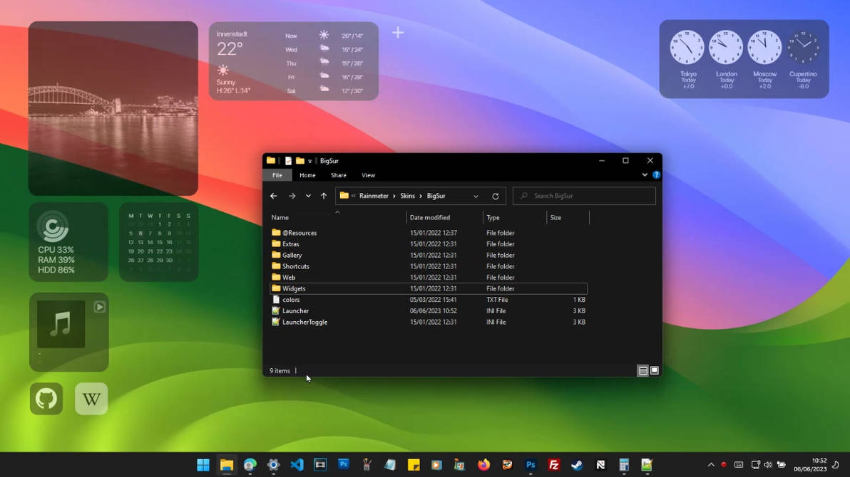 [demo] Sonoma for Rainmeter by fediaFedia on DeviantArt