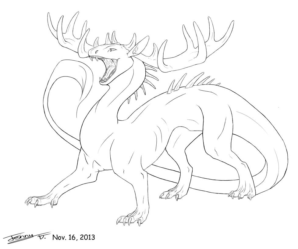 Dragon line art/WIP Adoptables? by TurnipStewdios on DeviantArt
