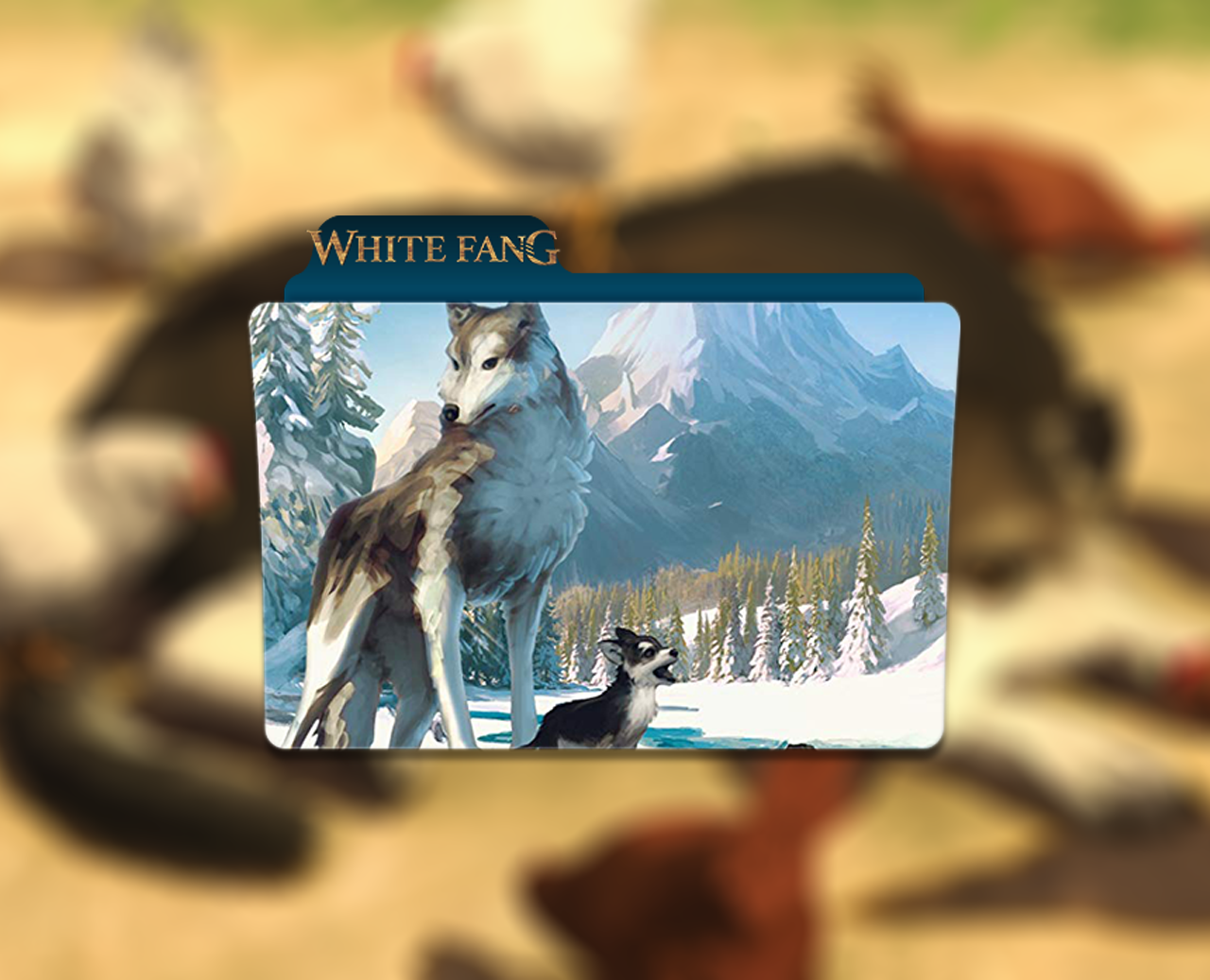 white fang animation folder icon by ghasemjasemhey on DeviantArt