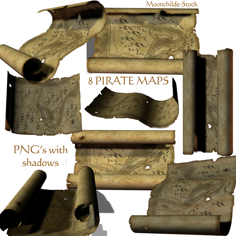 Pirate Map Stock by Moonchilde-Stock on DeviantArt