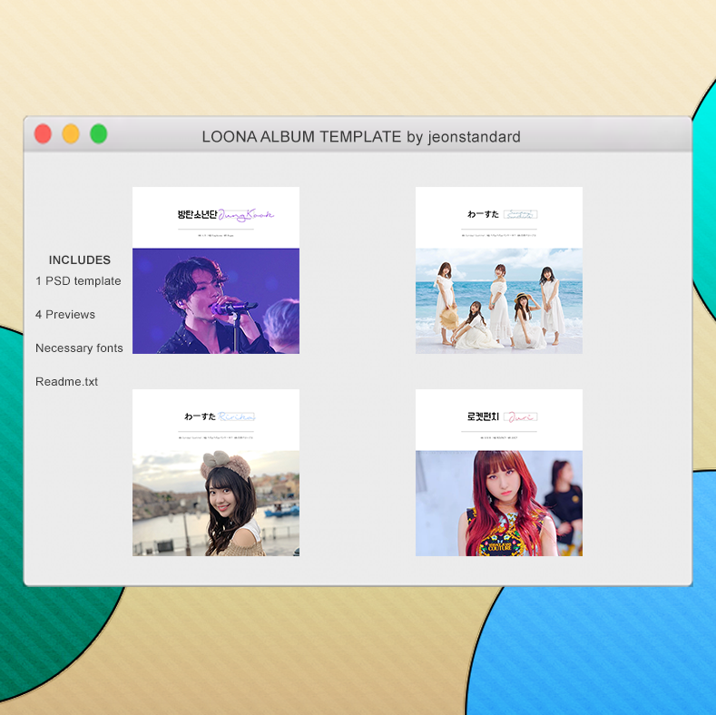 Loona Album Template