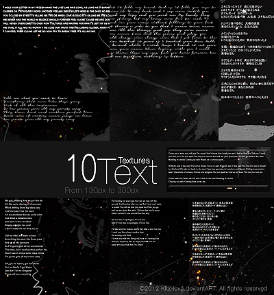 10-Textures-Text. by Yeonseb on DeviantArt
