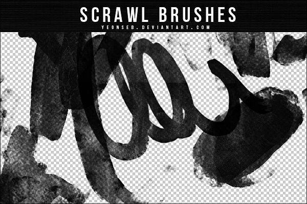 SCRAWL BRUSHES by Yeonseb on DeviantArt