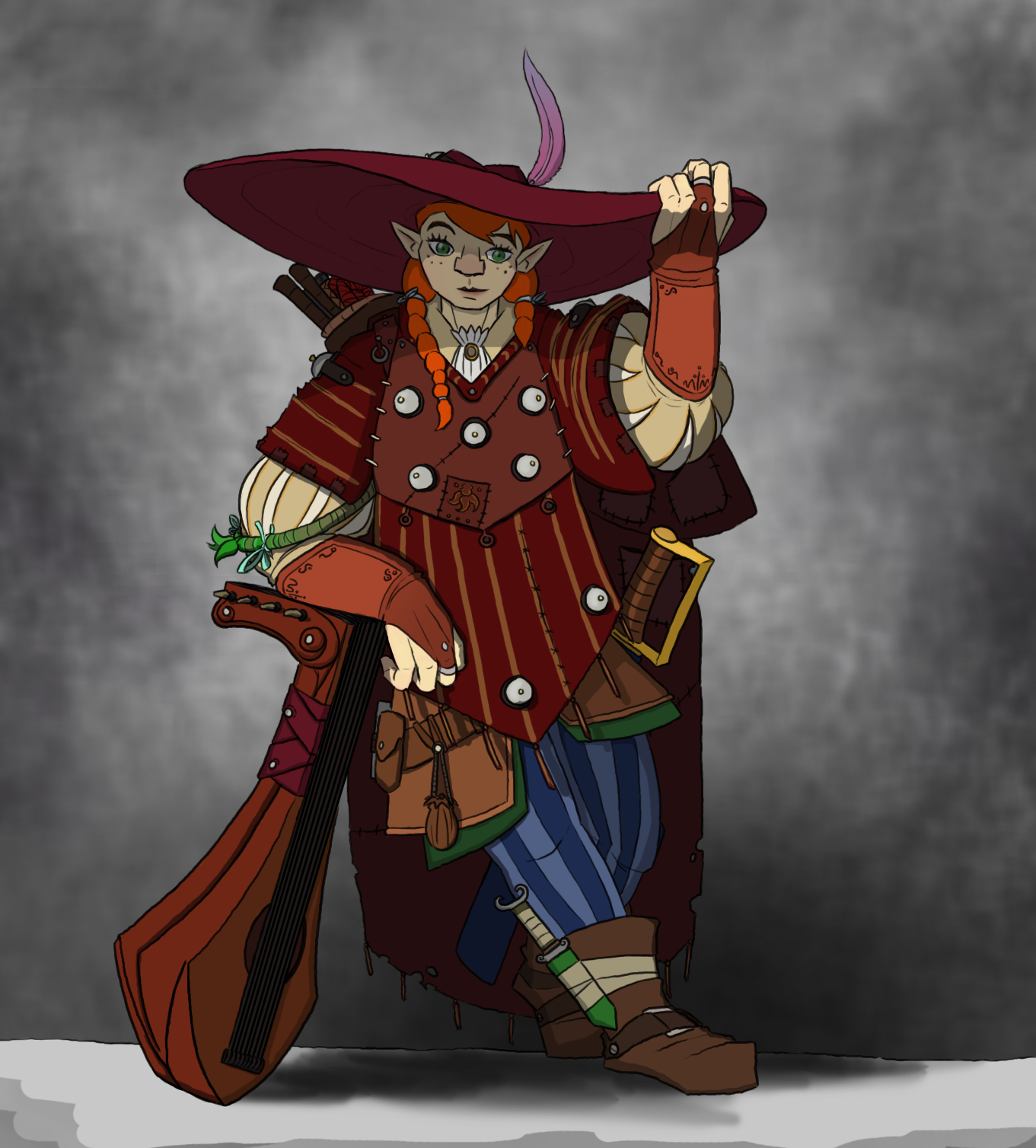 DnD Comission - Gnome Bard by MyRynoRunsHot on DeviantArt