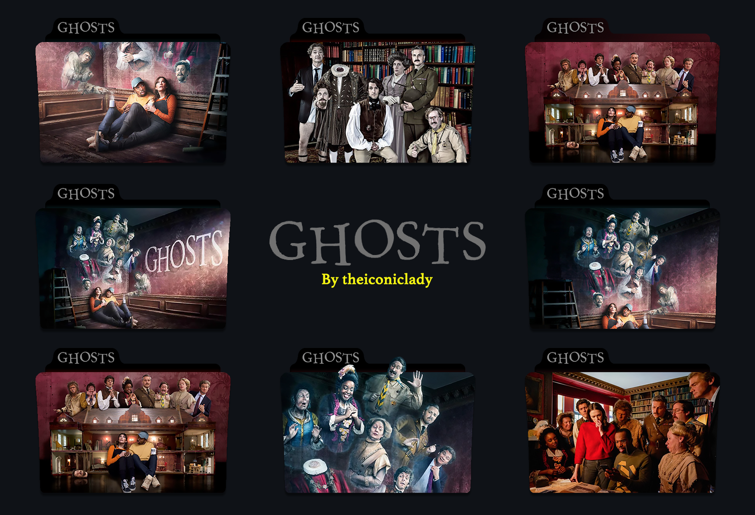 Ghosts Folder Icons by theiconiclady on DeviantArt