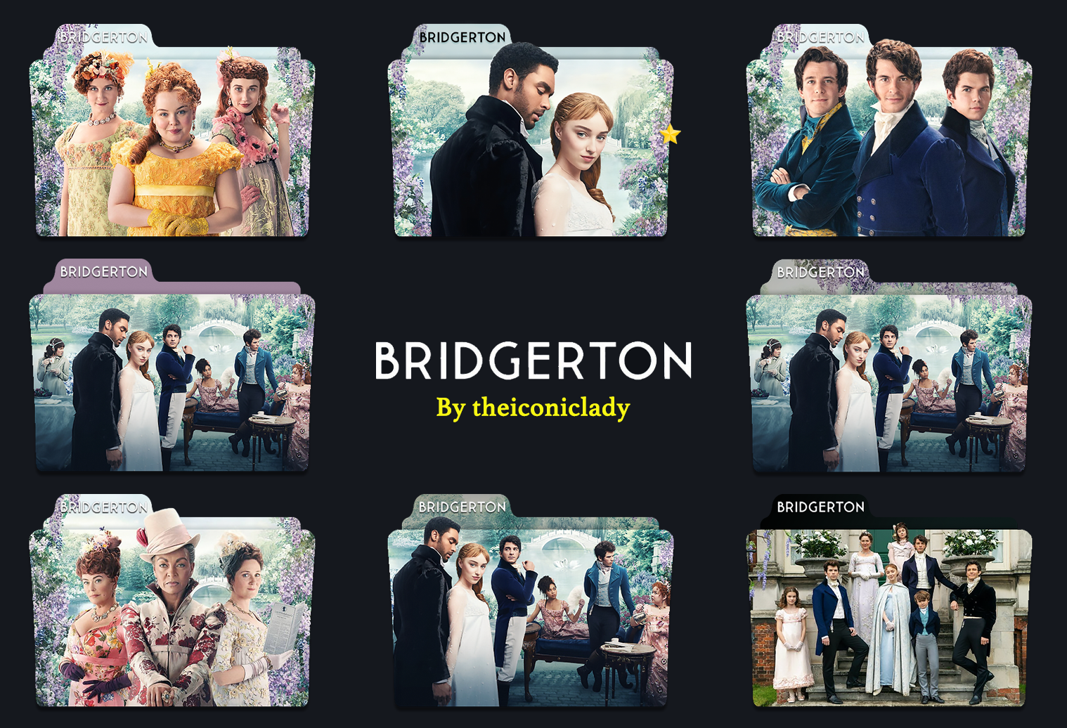 Bridgerton Folder Icons by theiconiclady on DeviantArt