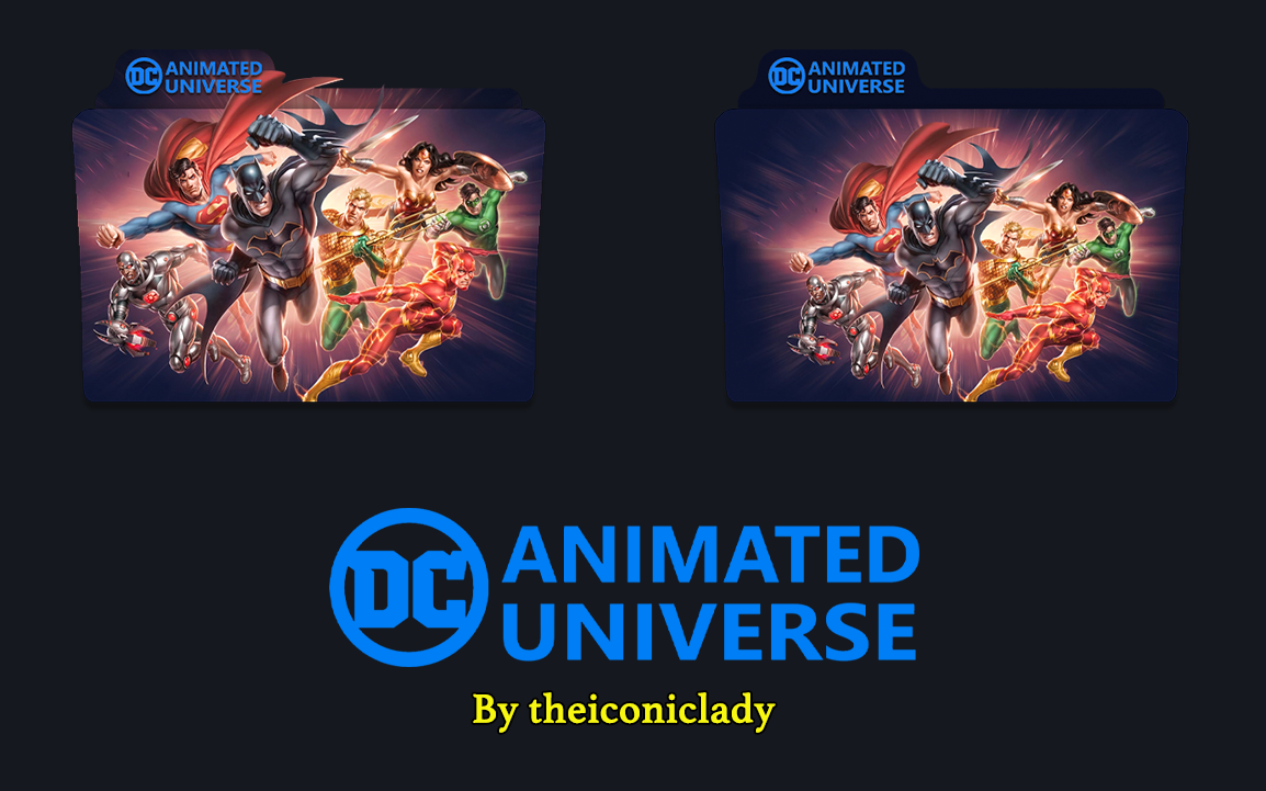DC Animated Universe Folder Icons by theiconiclady on DeviantArt
