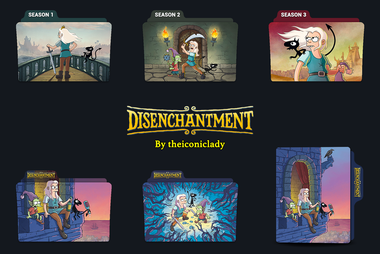 Disenchantment Season Folder Icons by theiconiclady on DeviantArt