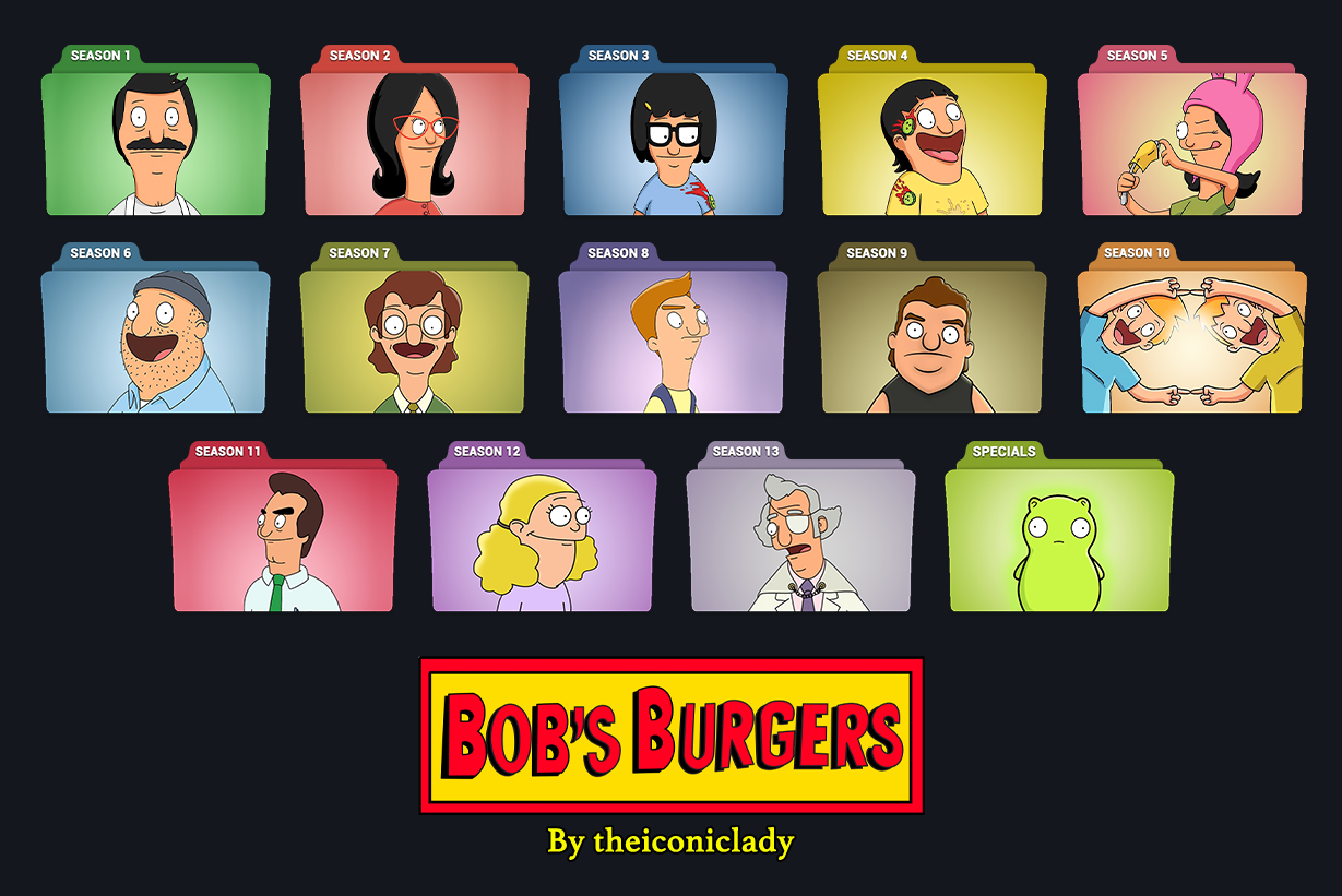 Bob's Burgers Season Folder Icons by theiconiclady on DeviantArt
