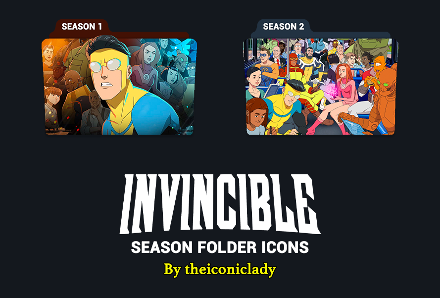 Invincible Season Folder Icons by theiconiclady on DeviantArt