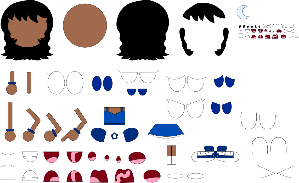 Sapphire Character Builder/Sprite Sheet by Vissy1 on DeviantArt