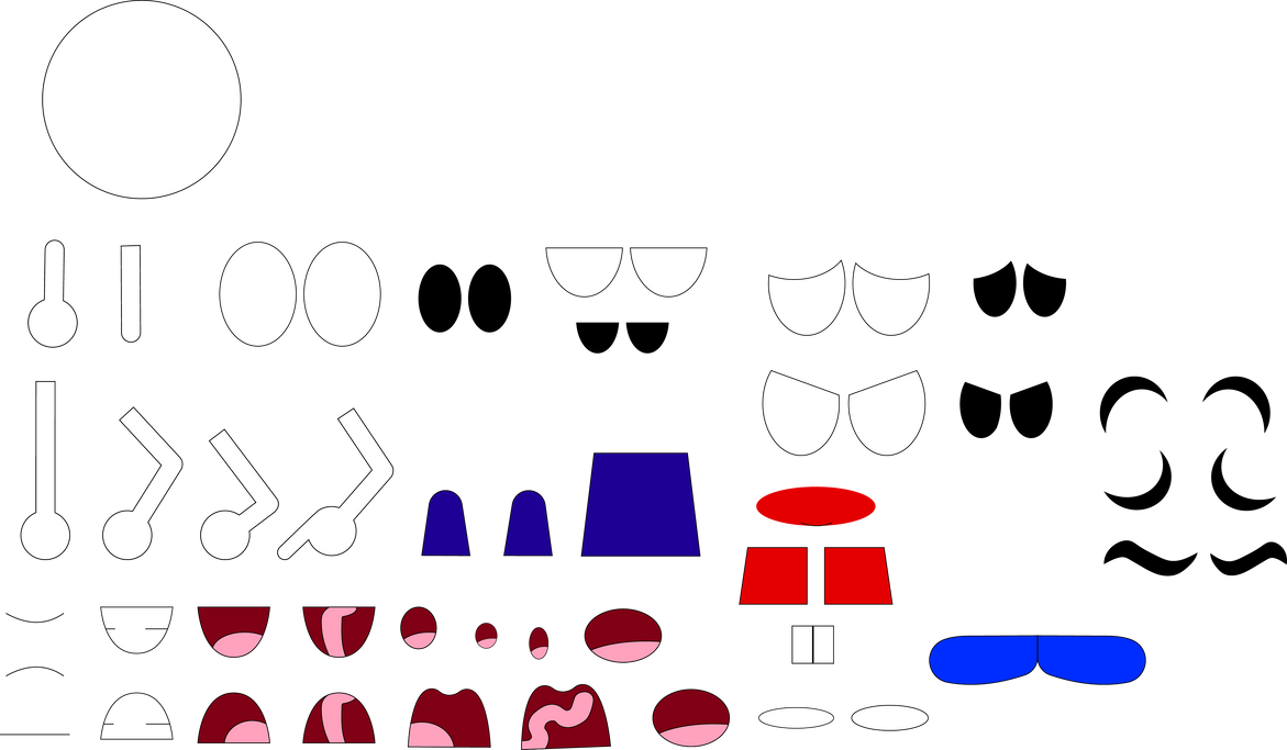 Jimmy The Human Character Builder/Sprite Sheet by Vissy1 on DeviantArt