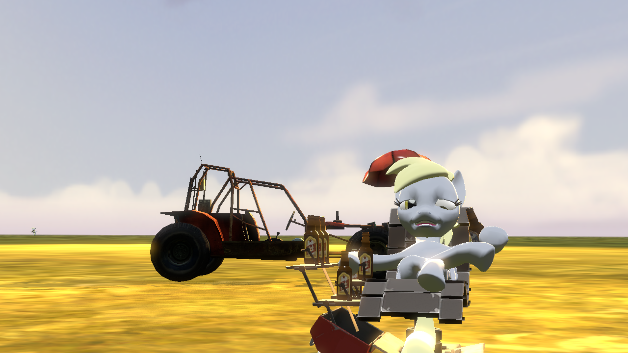 Derpy Sitting Falling Asleep by EcassMageAnimations on DeviantArt