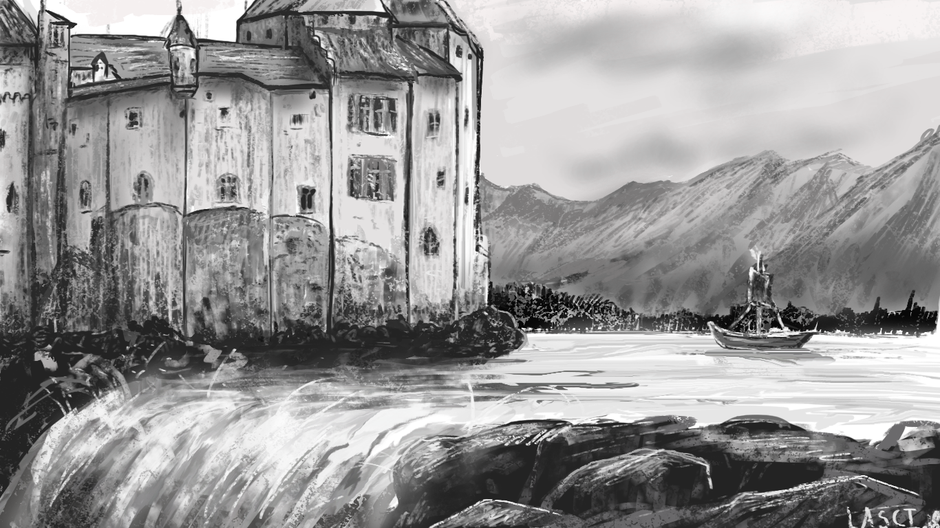 castle Landscape sketch by NoahLasci on DeviantArt