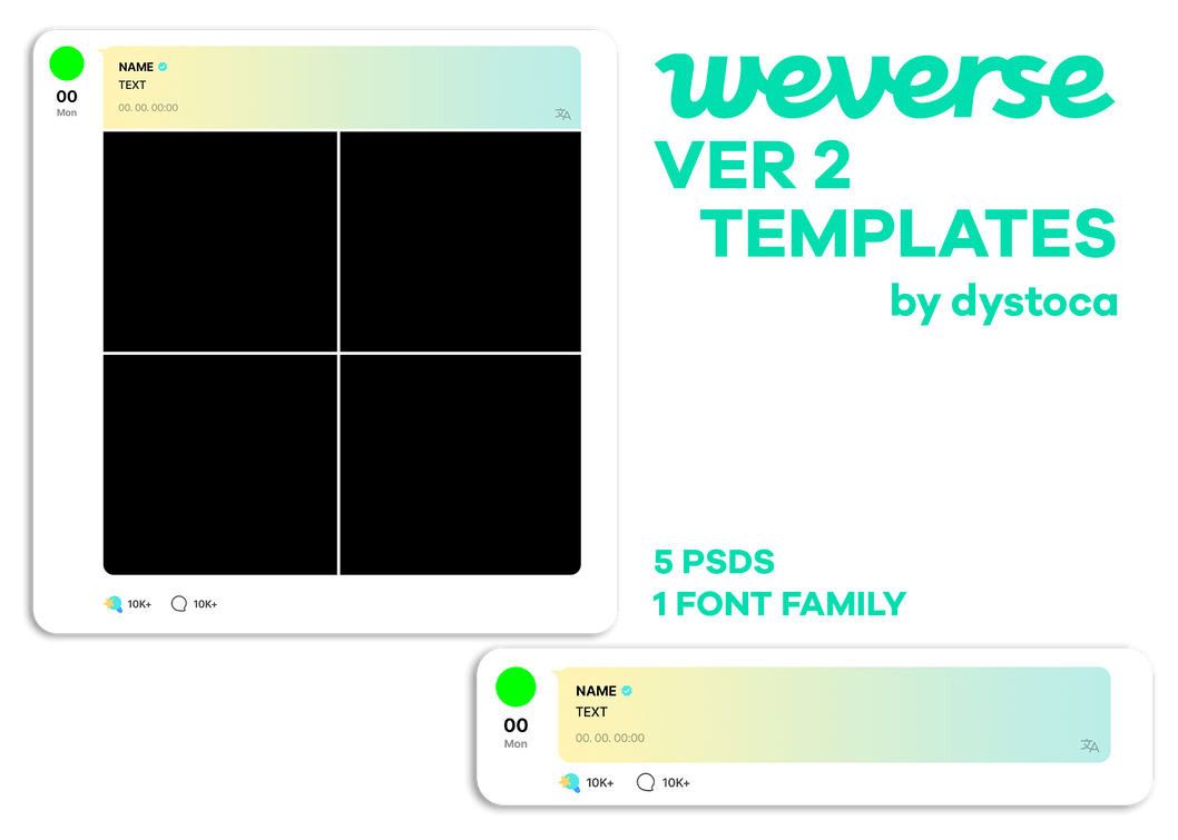 Template #17 WEVERSE VER2 PACK by dystoca on DeviantArt
