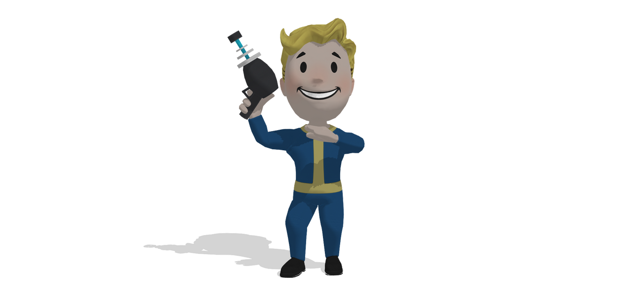 MMD Clone 1 1 1 Vault Boy DL by ShadowlesWOLF on DeviantArt