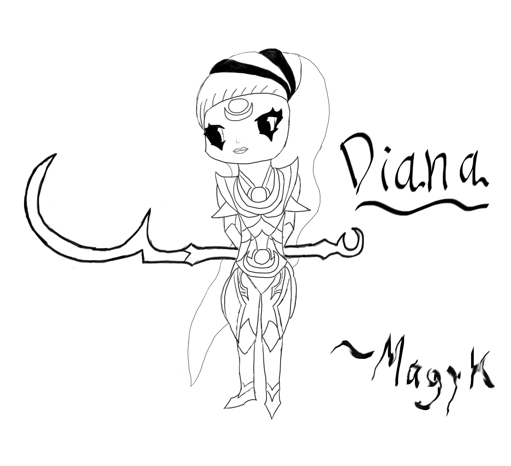 Diana (CHIBI) by MagykGamer on DeviantArt