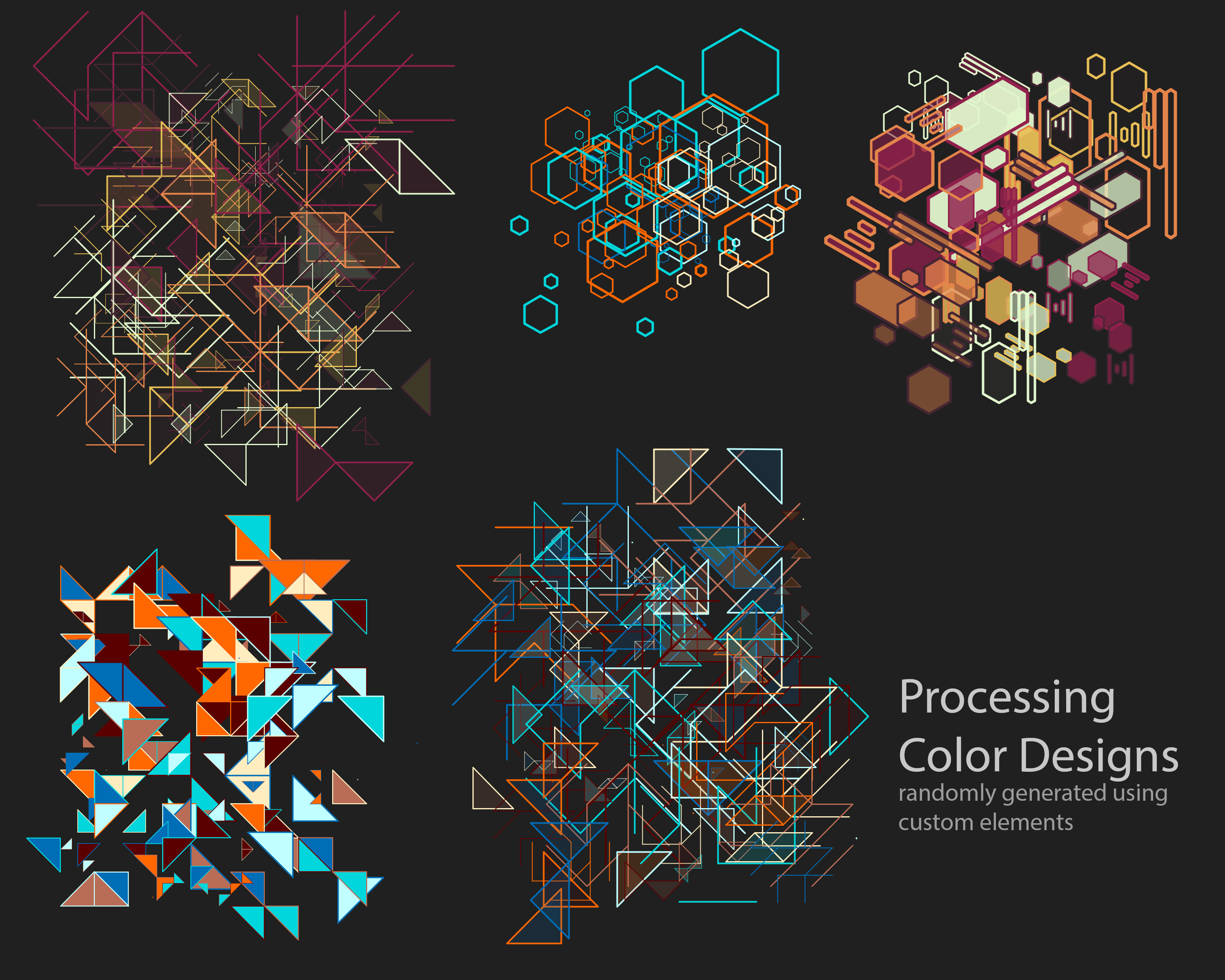 Color Designs (generated in Processing) by The-Blobmonster on DeviantArt