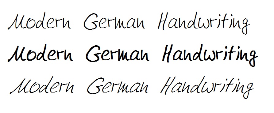 Modern German Handwriting by Kampy on DeviantArt