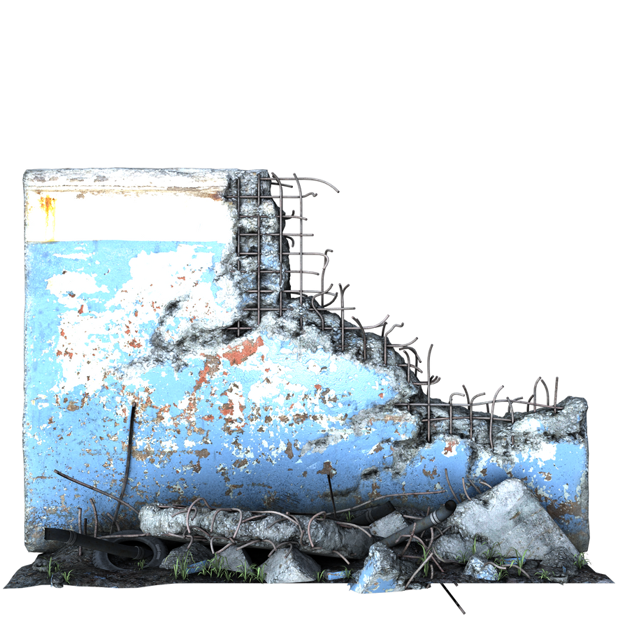 Ruined Wall 4 by cgartiste on DeviantArt