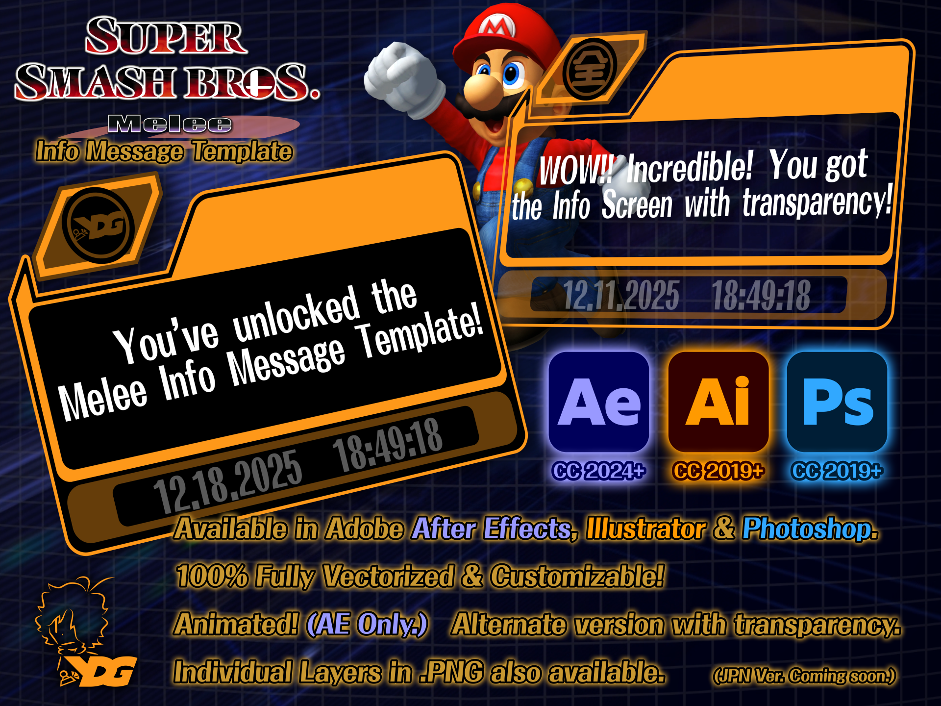 Super Smash Bros. Melee Info Message Template by RapBattleEditor0510 on ...
